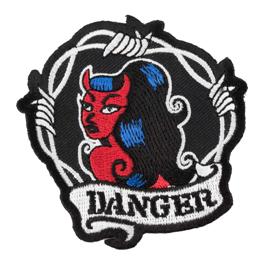 Amazon.com: Danger Sexy Devil Girl Patch, Ladies Patches : Clothing ...