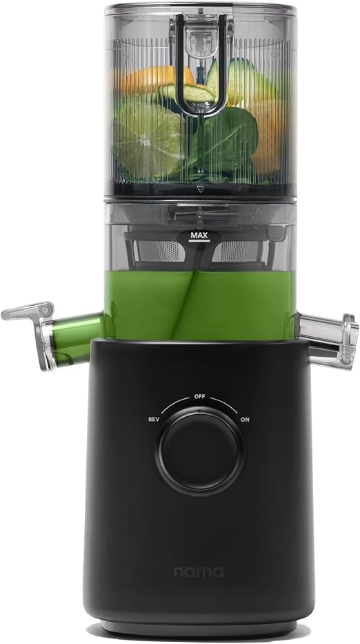 Amazon.com: Nama J3 Compact Cold Press Juicer – Space Saving & Self ...