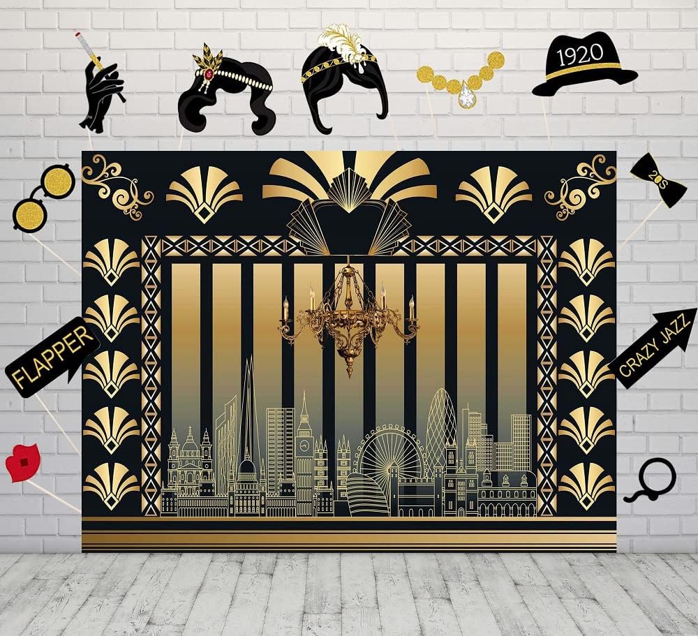 1920s The Great Gatsby Themed Party Photography Backdrop & Studio Props ...