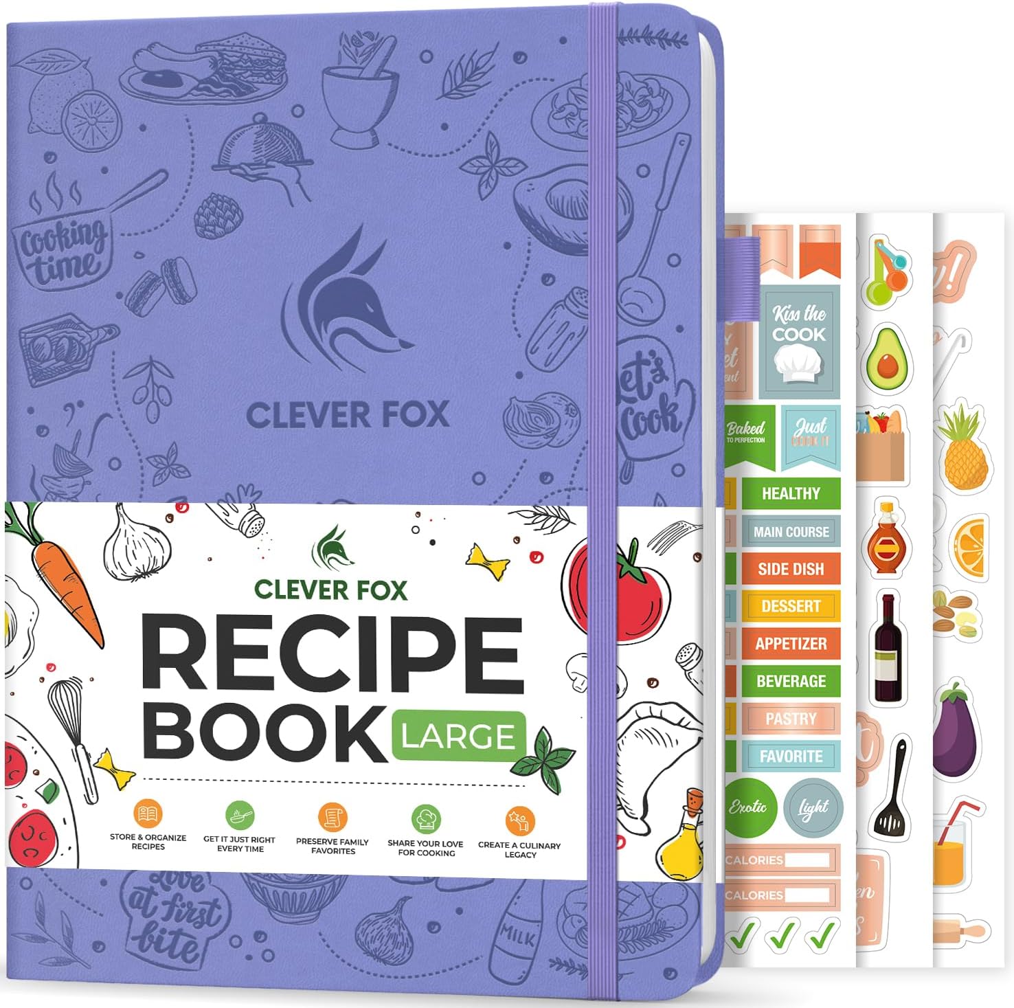 Amazon.com: Clever Fox Recipe Book – Make Your Own Family Cookbook ...