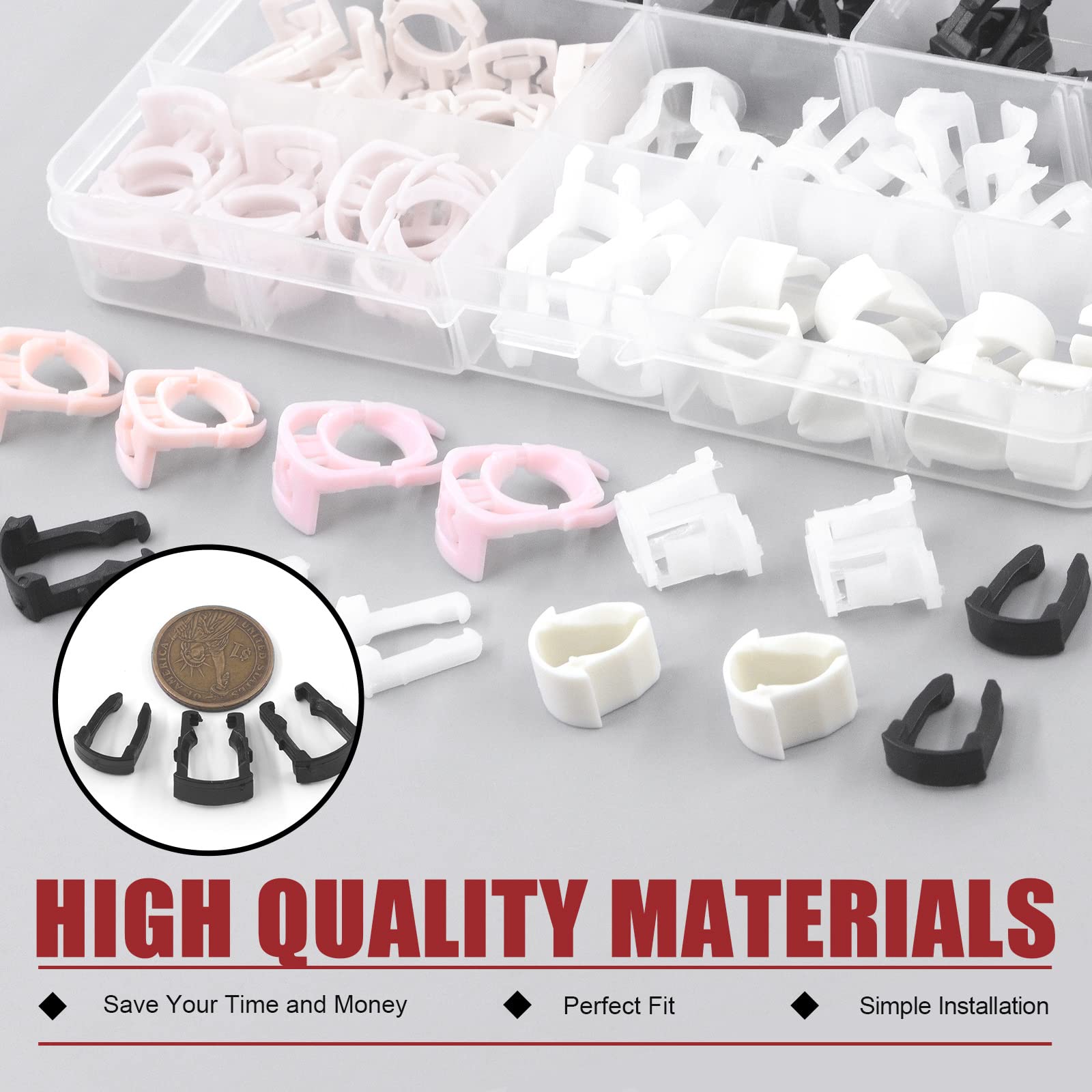 Retaining Clips 70Pcs Nylon Fuel Line Retaining Clip Fuel Line Retainer ...
