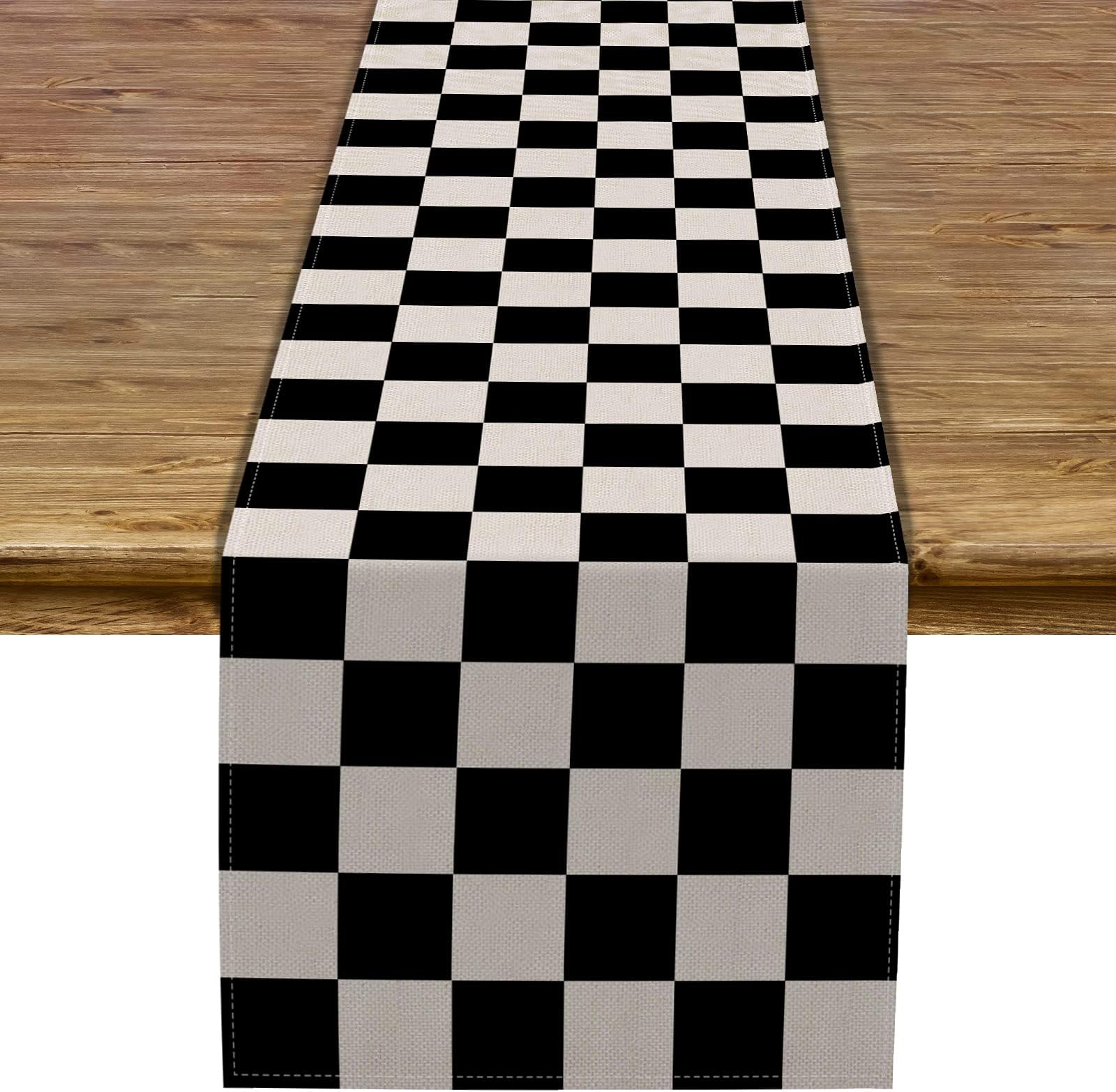 Amazon.com: Printed Checkered Table Runner Pack of 3: Home & Kitchen