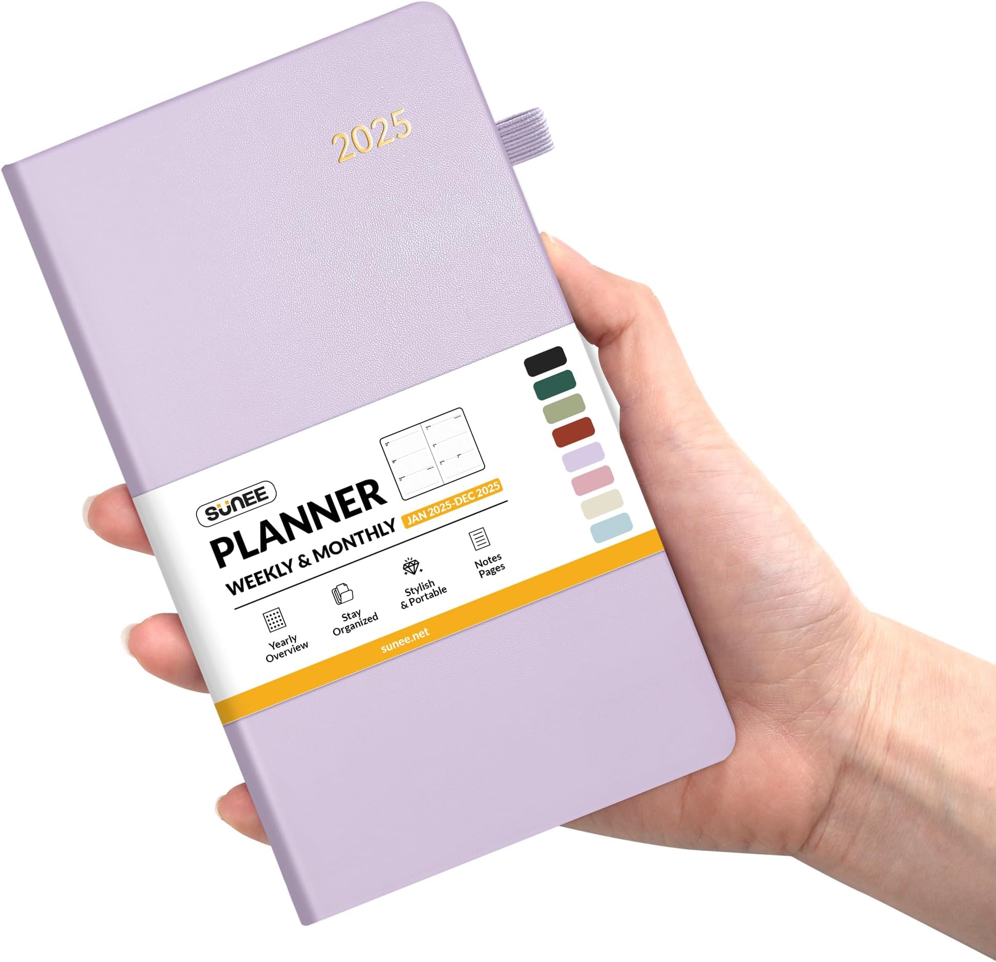 Amazon.com : SUNEE 2025 Pocket Weekly Planner for Purse 3.5" x 6" - 12 ...