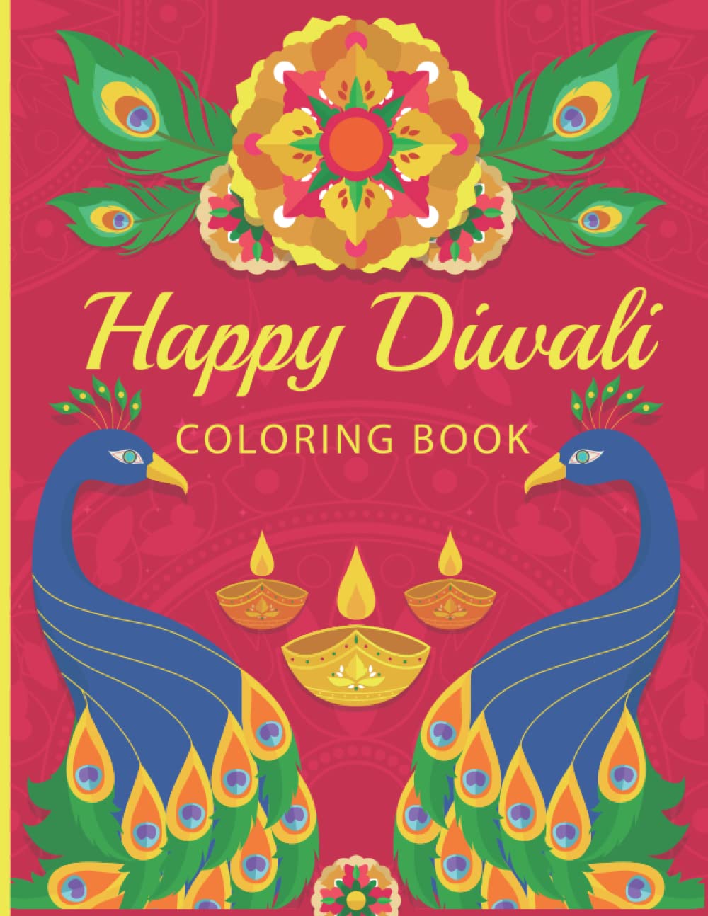 Amazon | Diwali Coloring Book: Happy Diwali Enjoy the Festival of ...