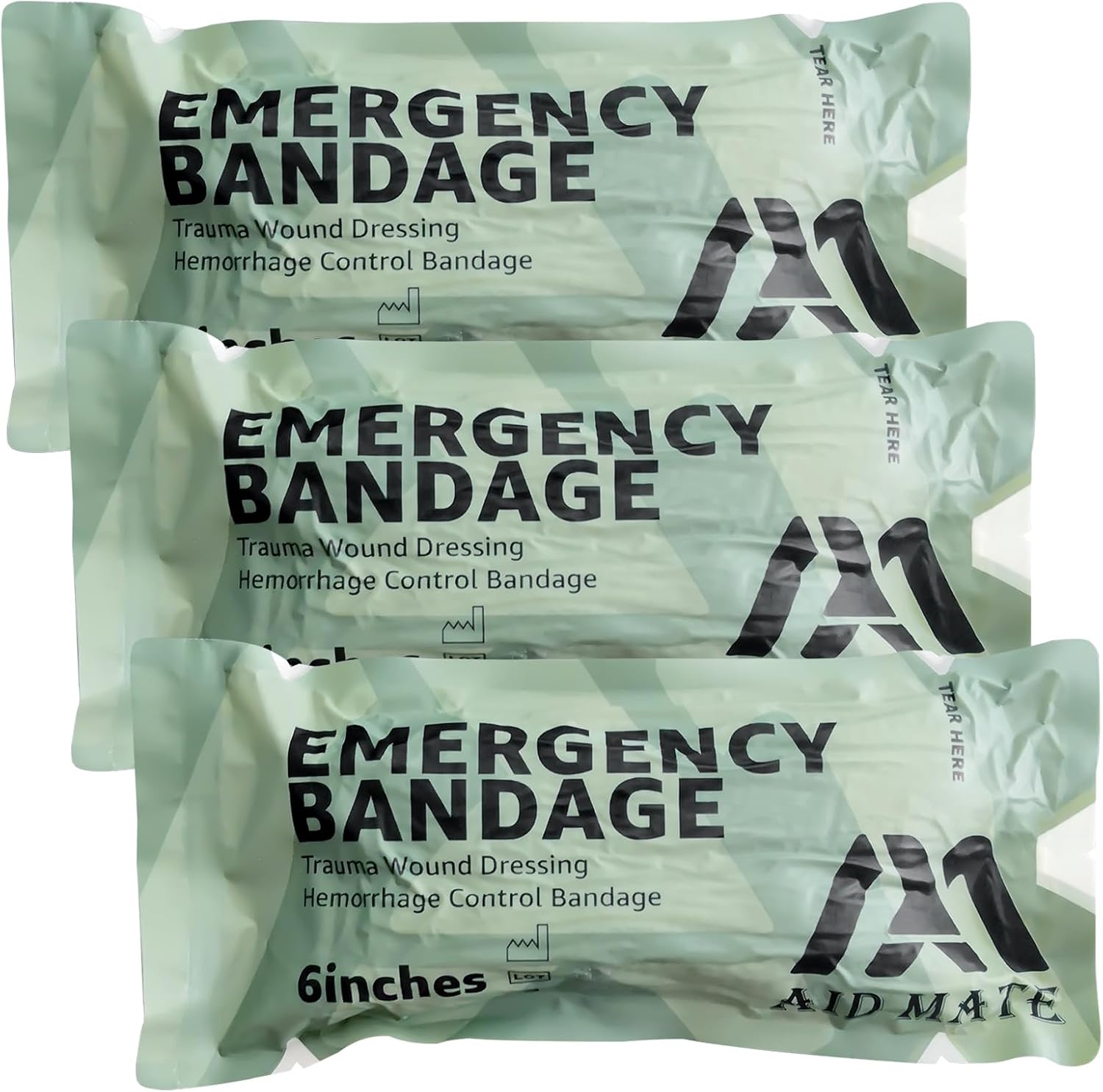 Amazon.com: 6" Israeli Style Emergency Bandage, Compression Trauma ...