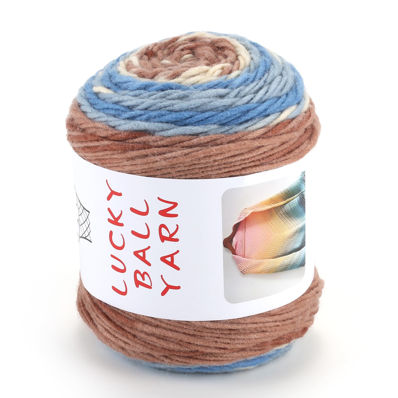 Amazon.com: 100g 275yard 100% Acrylic Multicolor Yarn,Multicolor Yarn ...