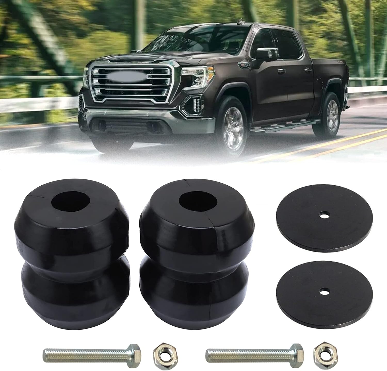 Amazon.com: AngyMeck GMRCK15S Rear Suspension Rubber Air Helper Spring ...