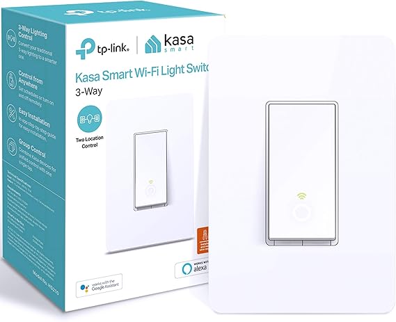 Kasa Smart 3 Way Switch HS210, Needs Neutral Wire, 2.4GHz Wi-Fi Light ...