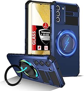 Amazon.com: FRLMOOES for Samsung Galaxy S22 Case Magnetic Compatible with MagSafe Wireless ...