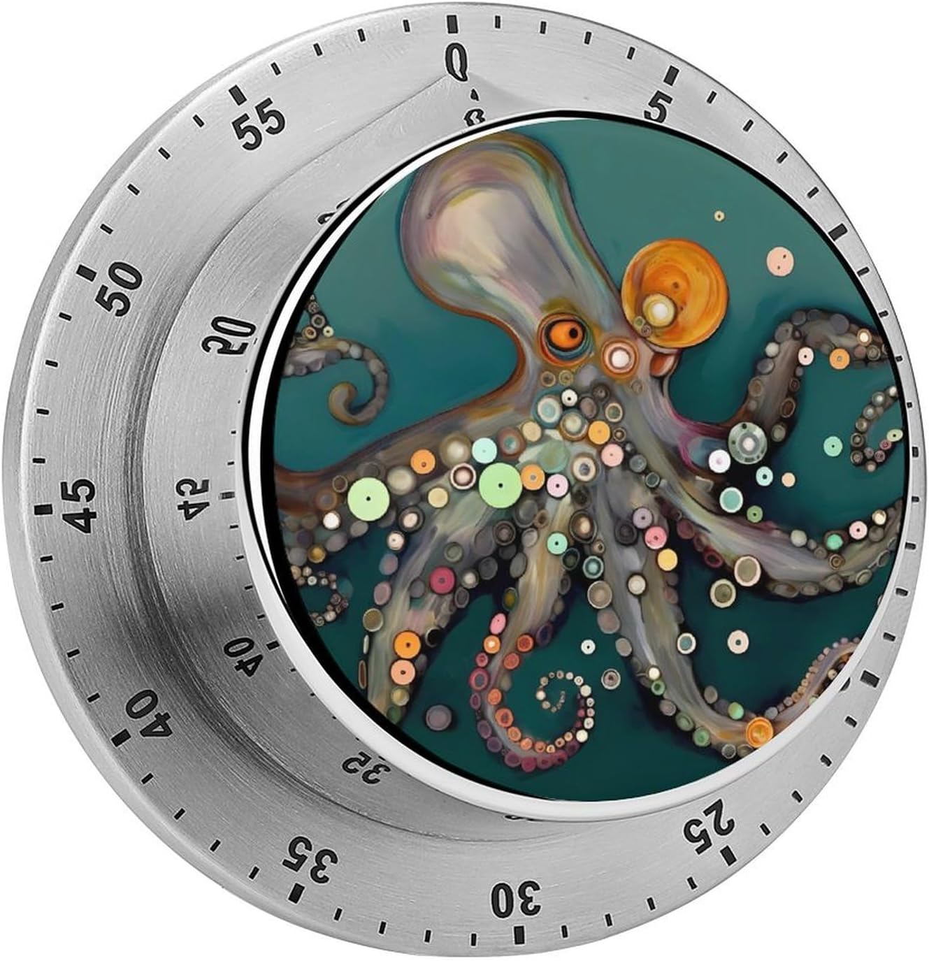 Amazon.com: Octopus in The Deep Teal Sea Funny Timer 60 Minute ...