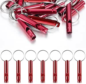 Amazon.com : Saysurey Set of 105 Aluminum Emergency Whistle with ...