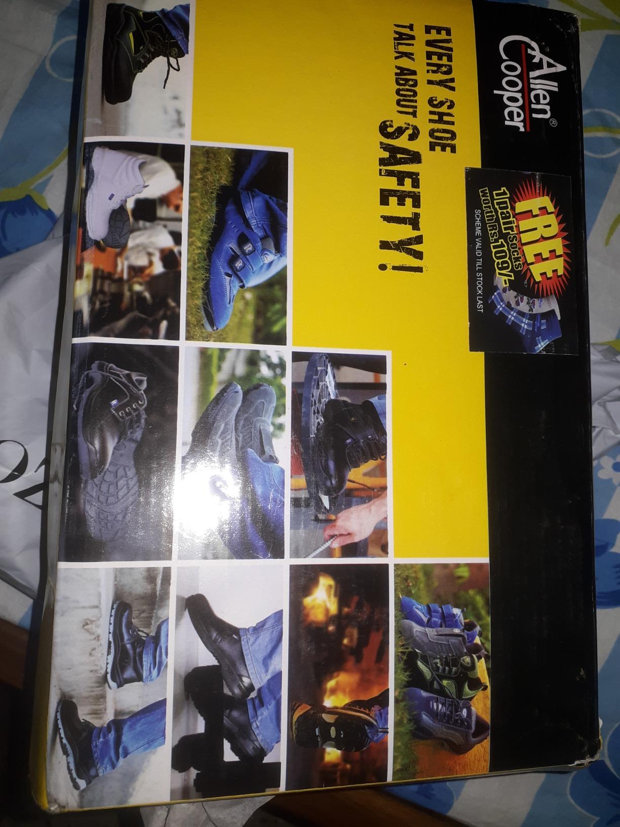 Allen Cooper AC 1102 Men's Safety Shoe, ISI Marked for is:15298, 200J ...