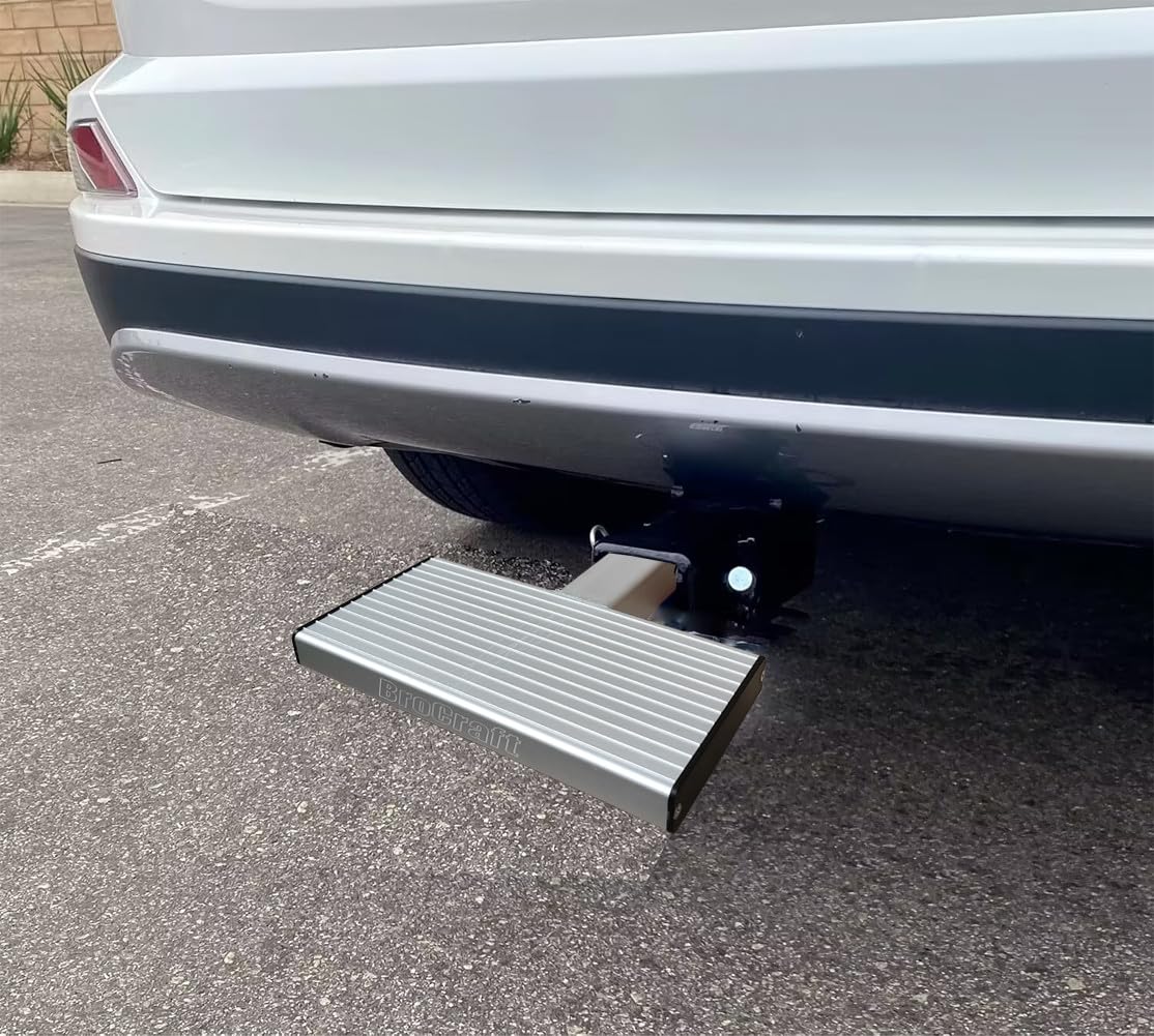 Amazon.com: Brocraft Aluminum Towing Hitch Steps for Truck/Car/SUV ...