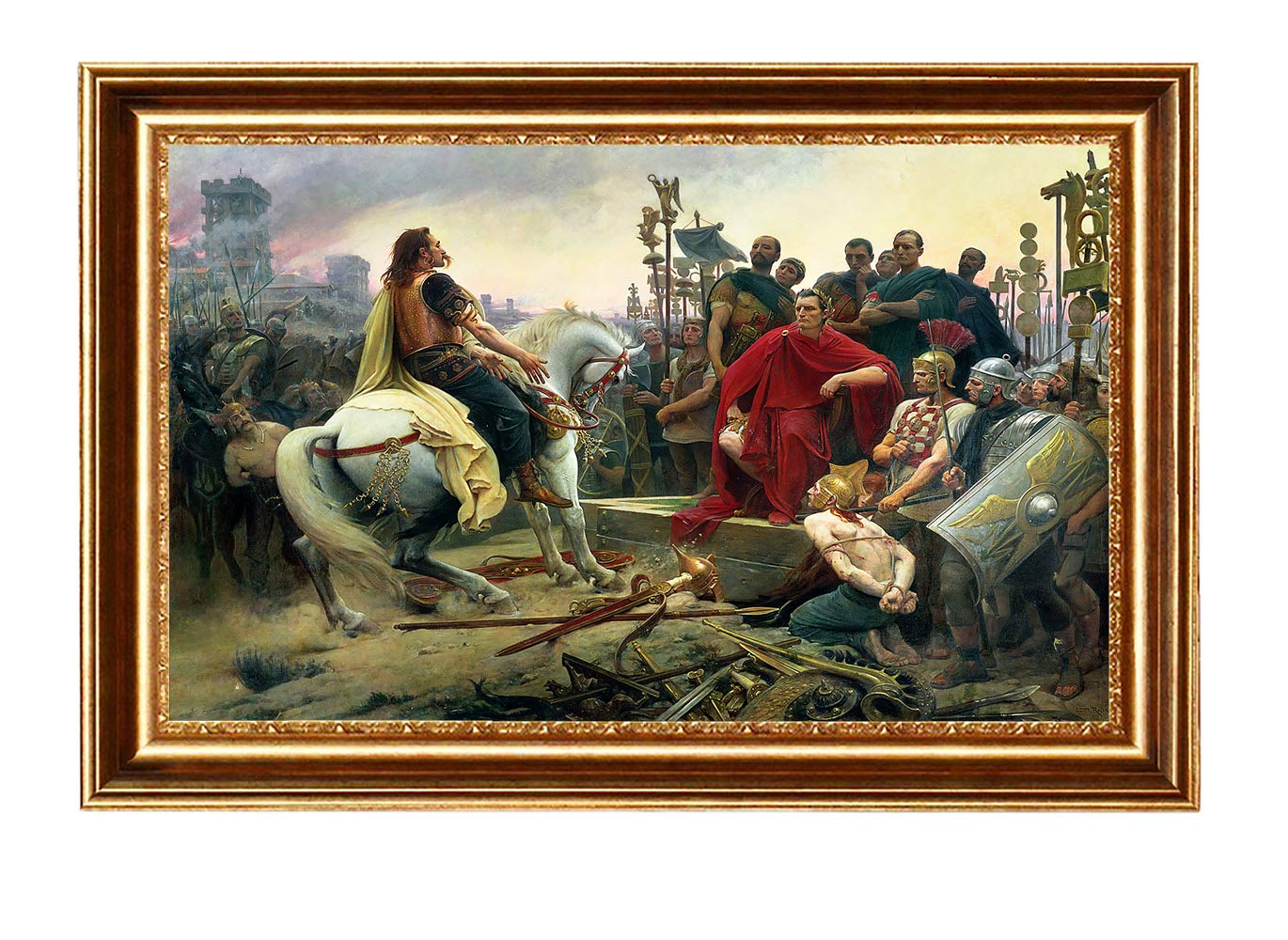 Julius Caesar And Vercingetorix Painting