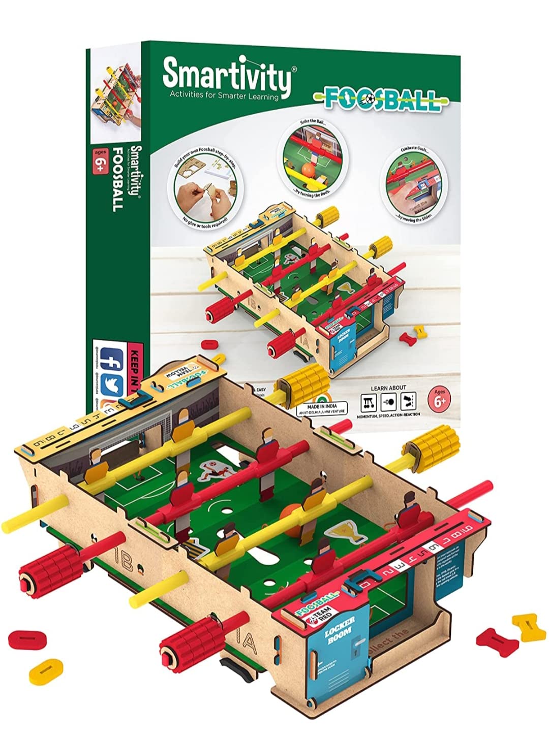 Buy TOY RK SHINE Foosball, Mini Football, Soccer Table STEM Educational ...