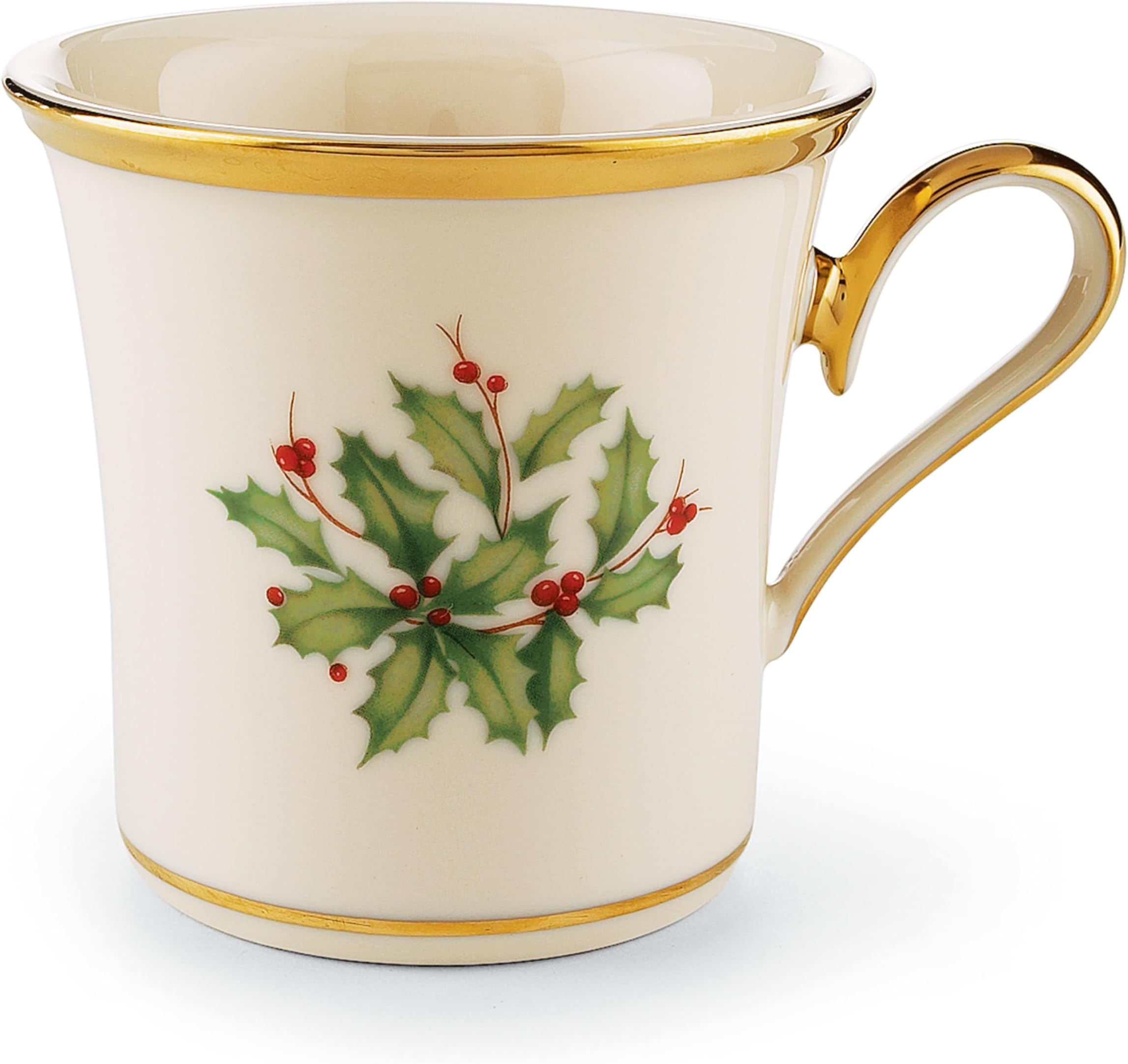 Amazon.com | Lenox Holiday (Dimension) Footed Cup & Saucer Set, Fine ...