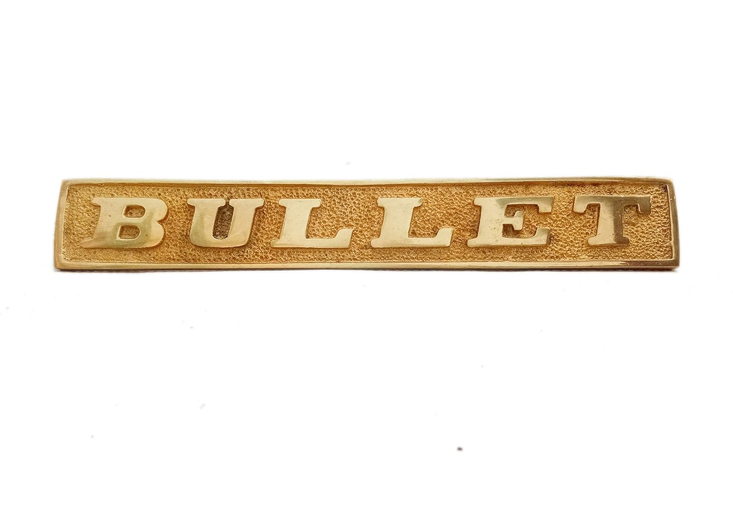 Enfield monk Brass Front Number Plate for Royal Enfield Bullet Bike ...