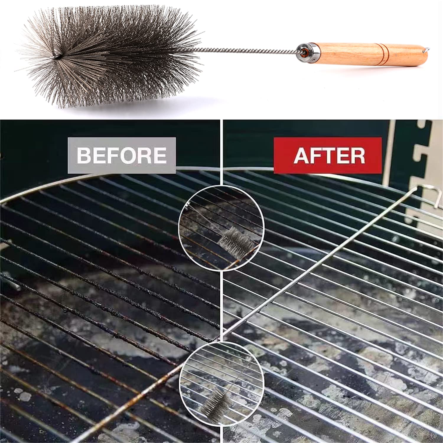 Fireplace Cleaning Tool 3.7 Inch Chimney Cleaning Brush | Steel Sweep ...