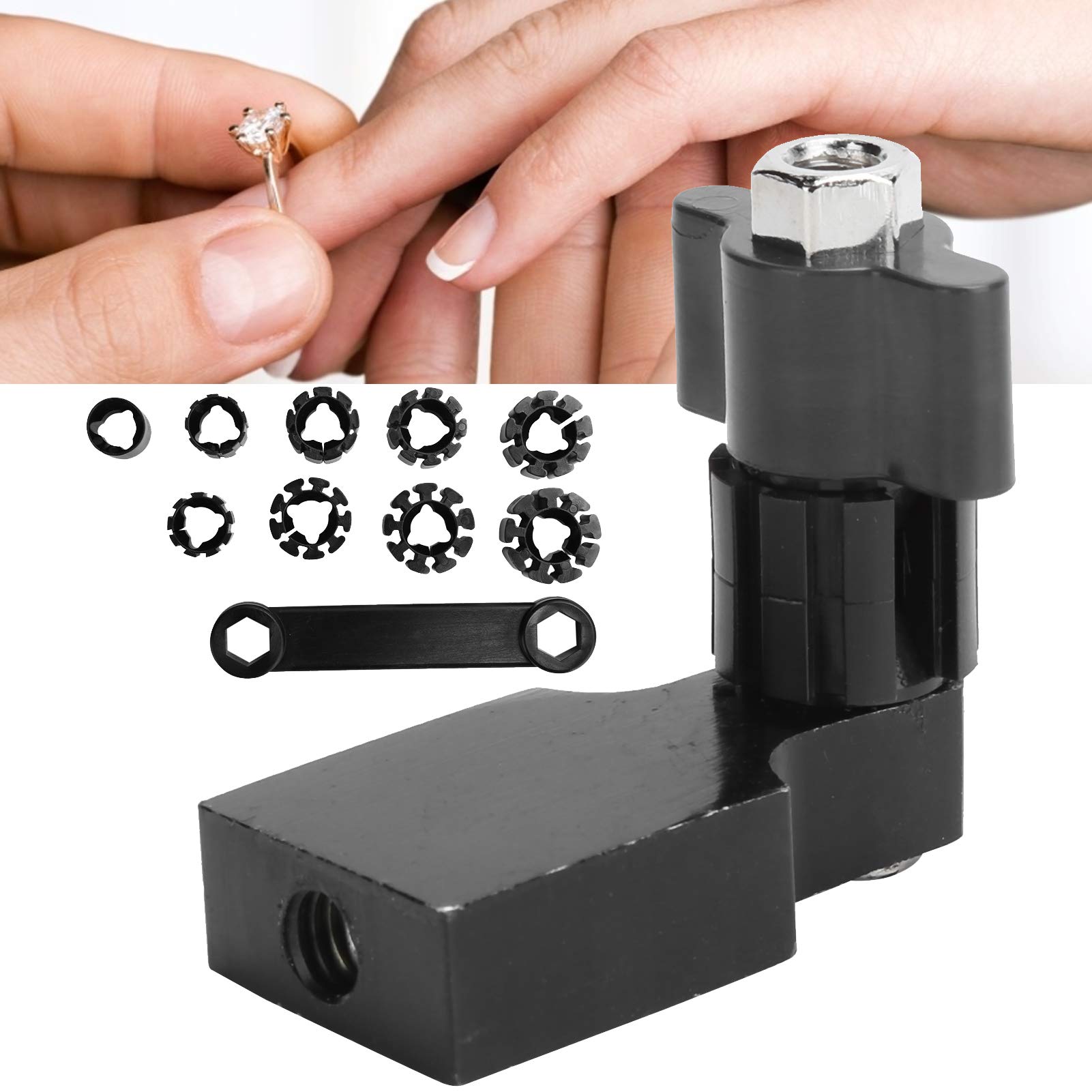 Amazon.com: Brrnoo Ring Fixture Clamp Holders, Jewelry Ring Fixed ...