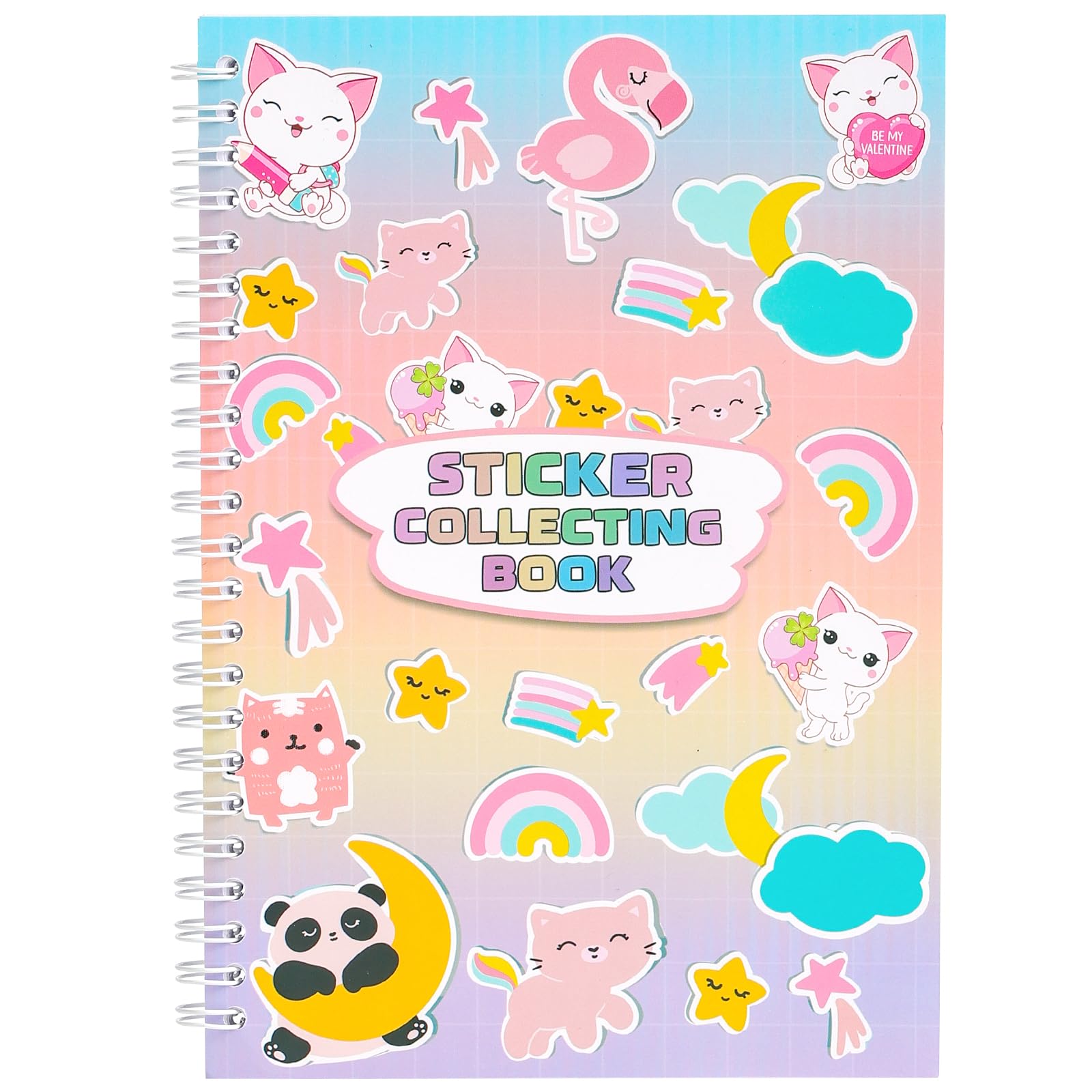 Amazon.com: Reusable Sticker Book,A5 Sticker Collecting Book with ...