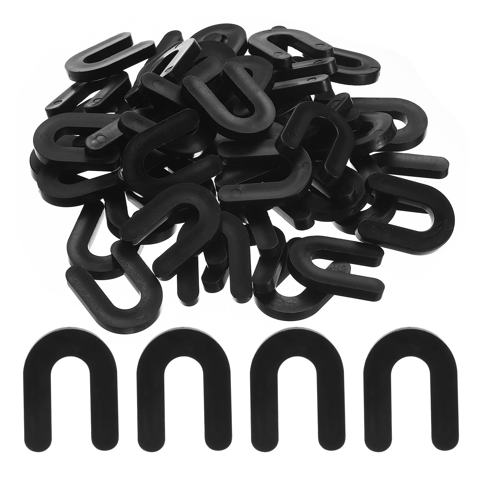 uxcell 300Pcs Horseshoe Shim Tile Spacers 6mm 1/4 Inch U Shape Plastic ...