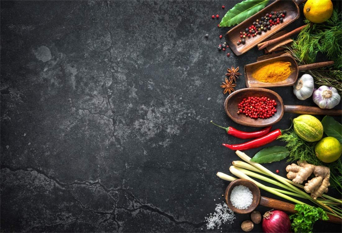 Yeele 5x4ft Photography Background Cooking Vegetables Grunge Gloomy ...