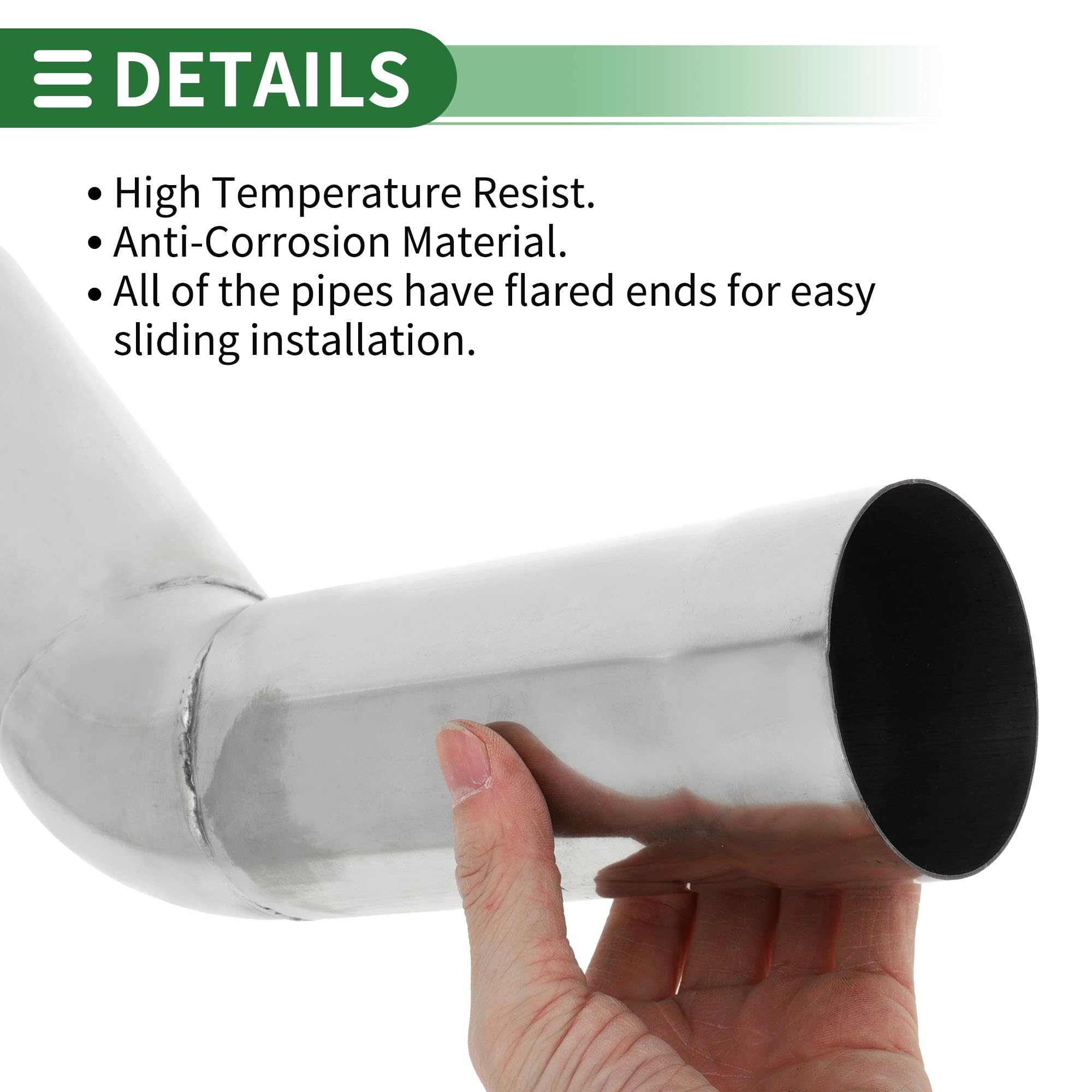 4 Inch Exhaust Tip Motoforti 90 Degree Mandrel DIY Custom Car Modified ...