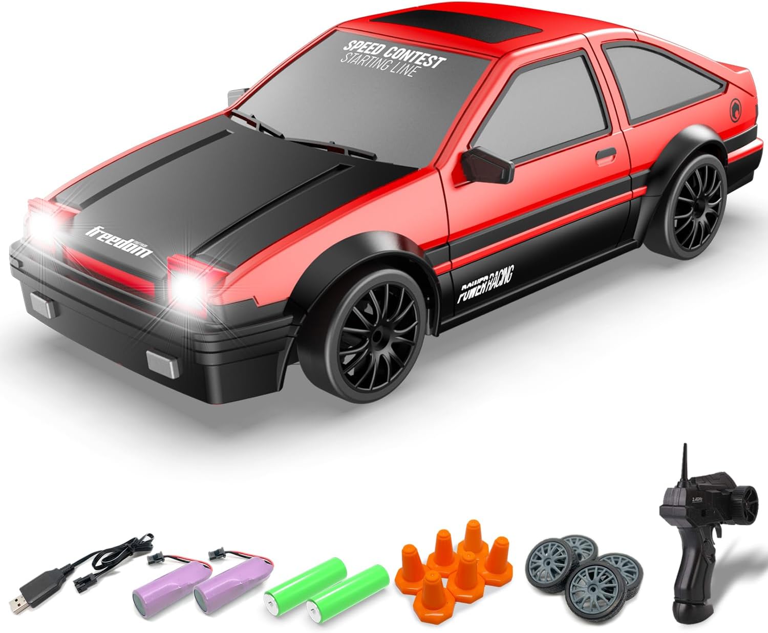 Arrishobby Turbo Racing C64 1:76 Drift Car,Turbo Racing,1/76 Mini Rc ...