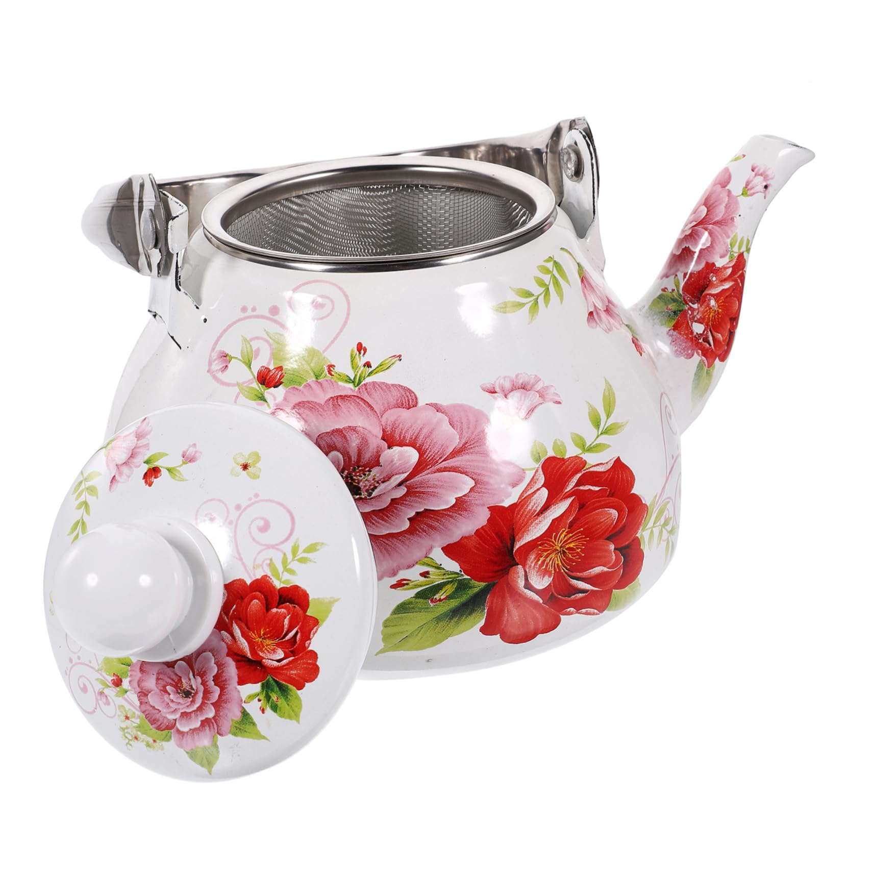 Amazon.com | FELTECHELECTR Enamel Pot China Teapot Water Pot Enamel ...