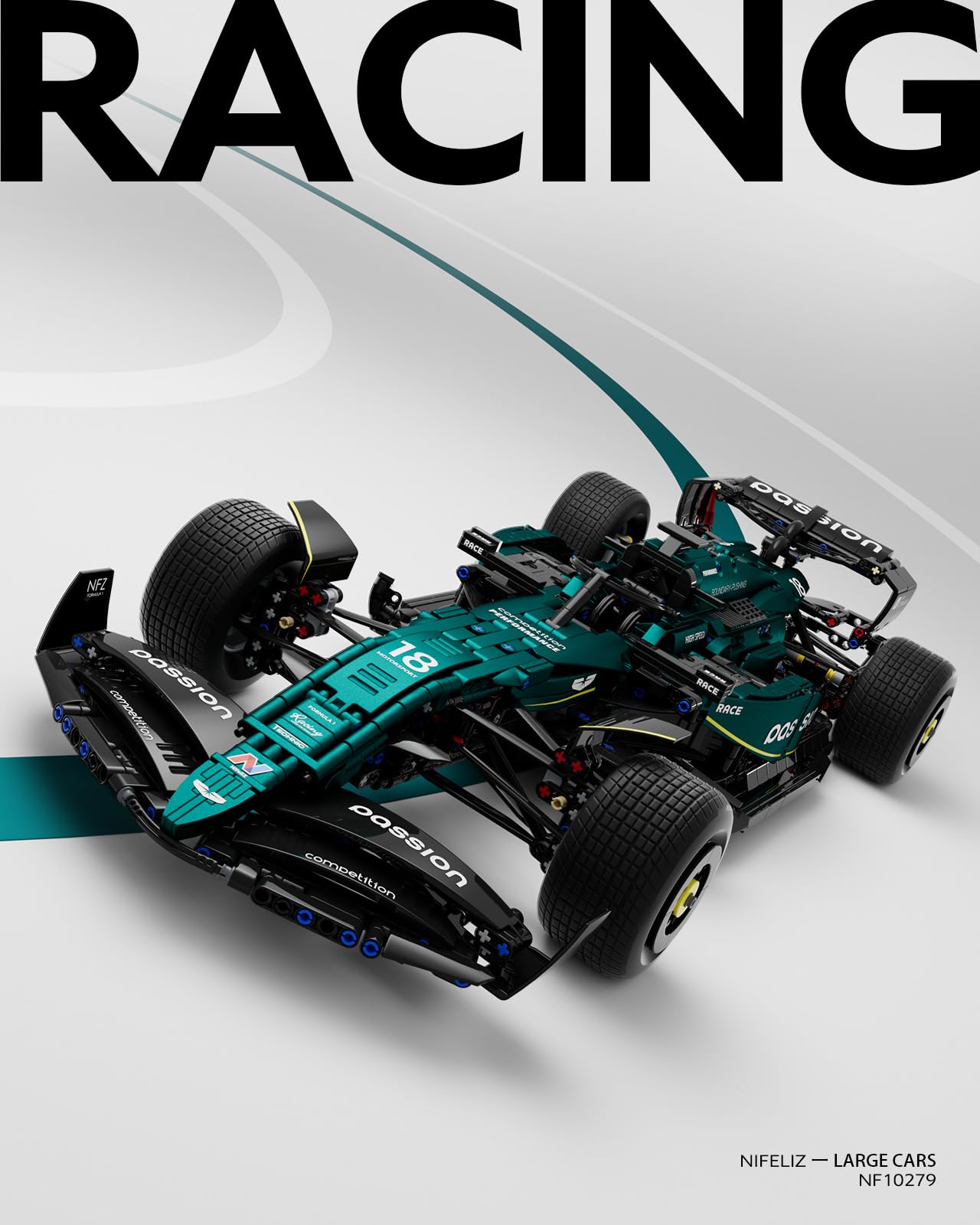 Nifeliz AM24 Formula 1 Racing...B0DC97DBC8 | Encarguelo.com