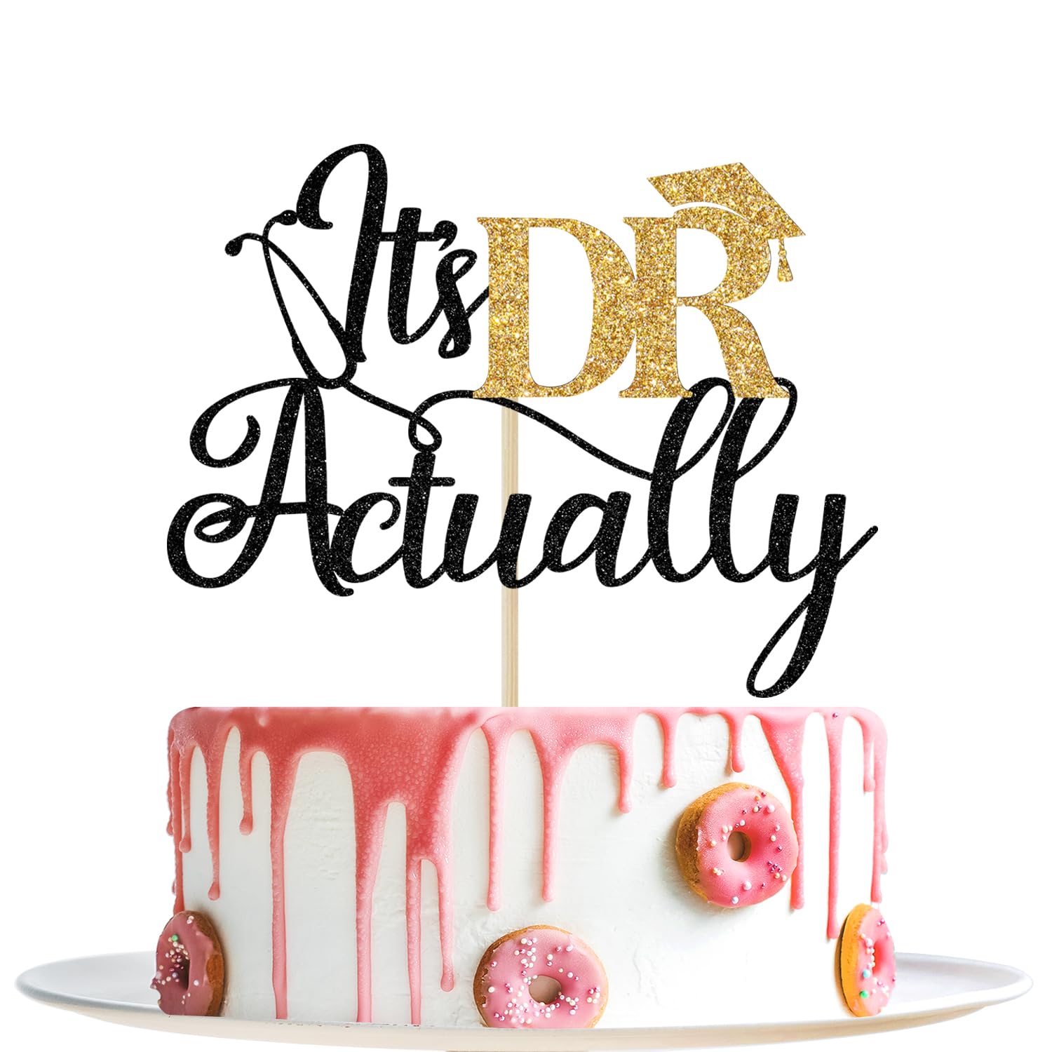 Amazon.com: It's DR Actually Cake Topper, Congrats Doctor/PHD, Medical ...