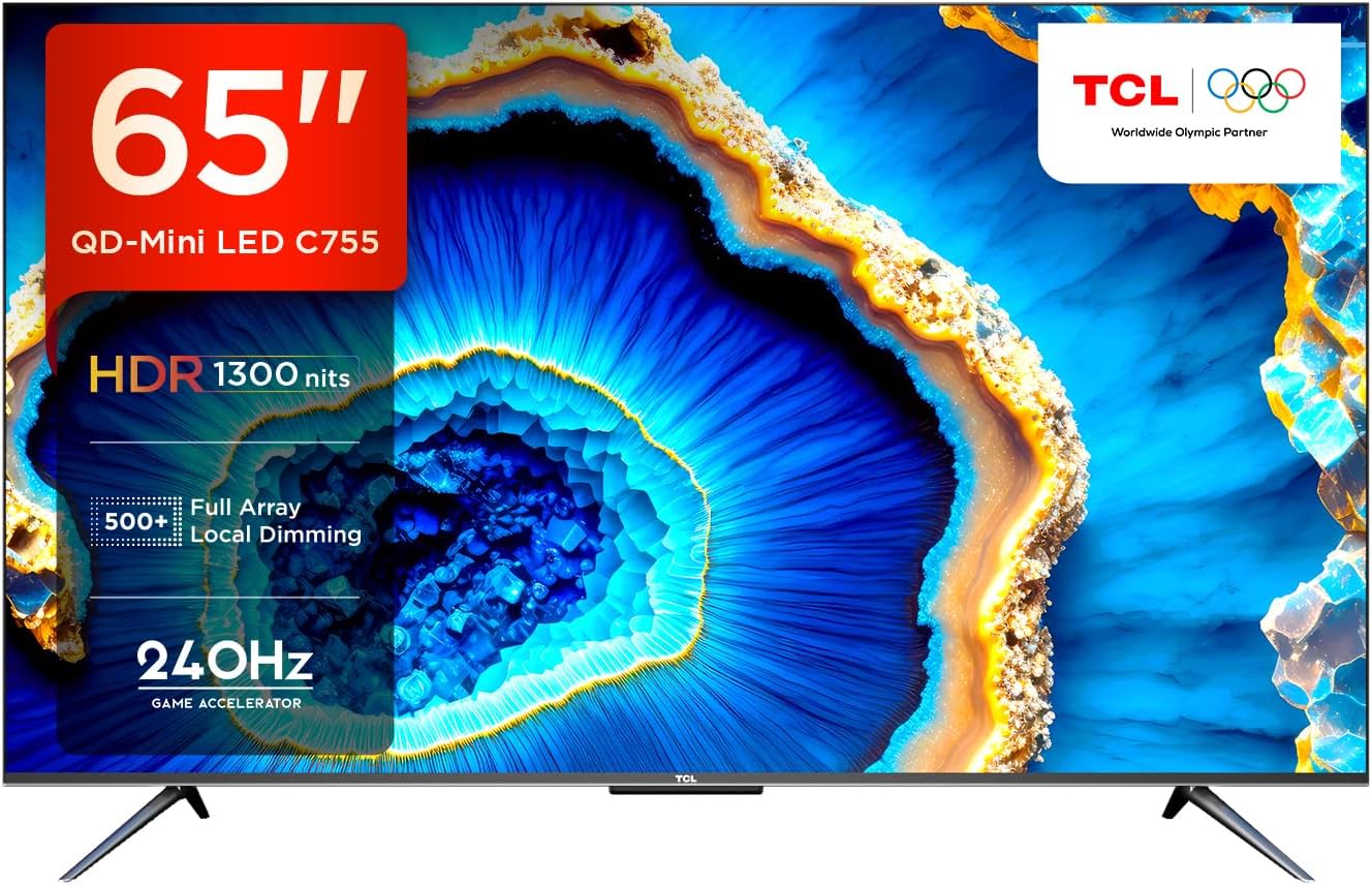 TCL 80.04 cm (32 inches) Bezel-Less S Series Full HD Smart LED Google TV 32S5400 (Black ...