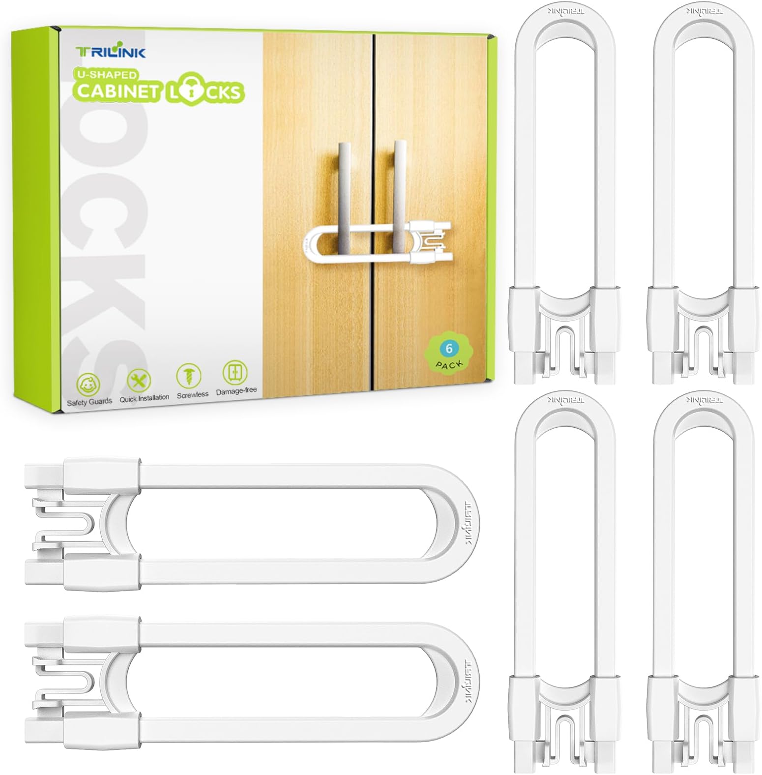 Amazon.com: 4 PACK Child Proof Sliding Cabinet Door Code Locks Baby ...