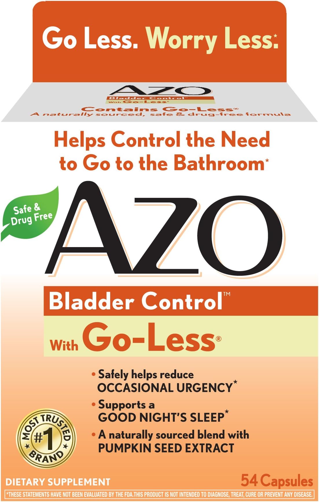 Amazon.com: AZO Bladder Control with Go-Less Daily Supplement | Helps ...