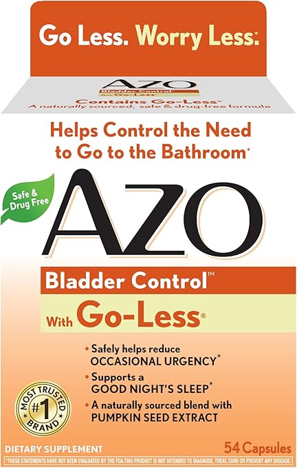 Amazon.com: AZO Bladder Control with Go-Less Daily Supplement | Helps ...