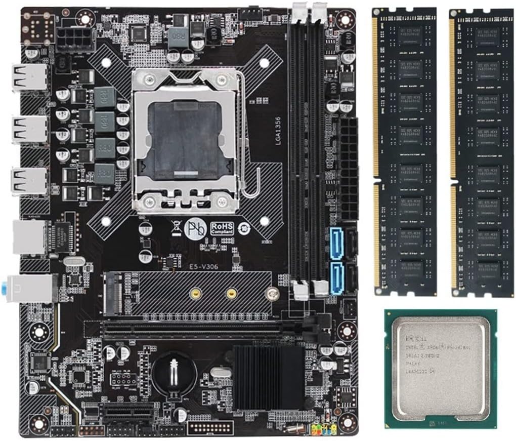 X79 LGA 1356 Motherboard Kit with Xeon E5 2420 V2 8GB (2x4GB) DDR3 Ecc ...