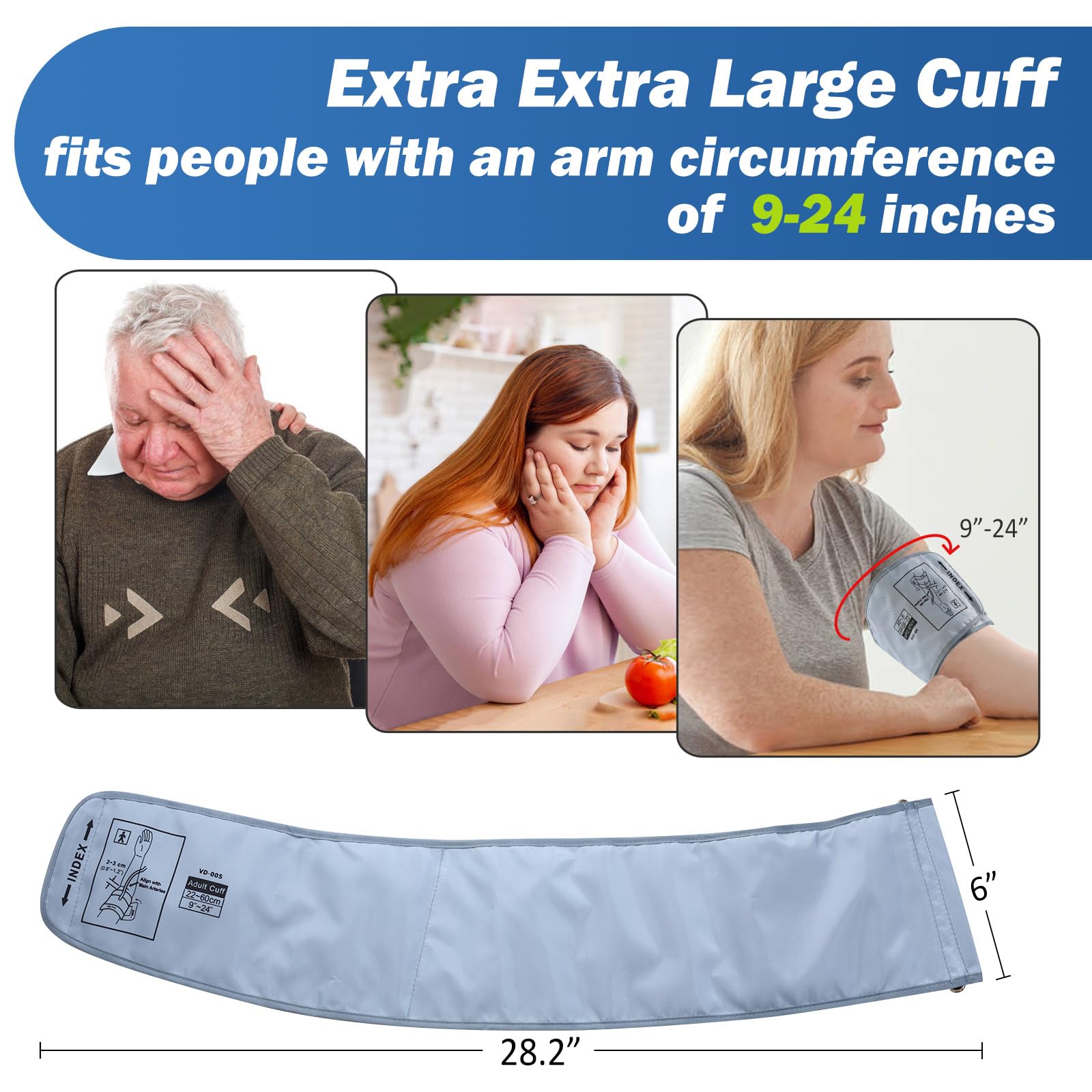 Snapklik.com : XXL Blood Pressure Cuff Compatible