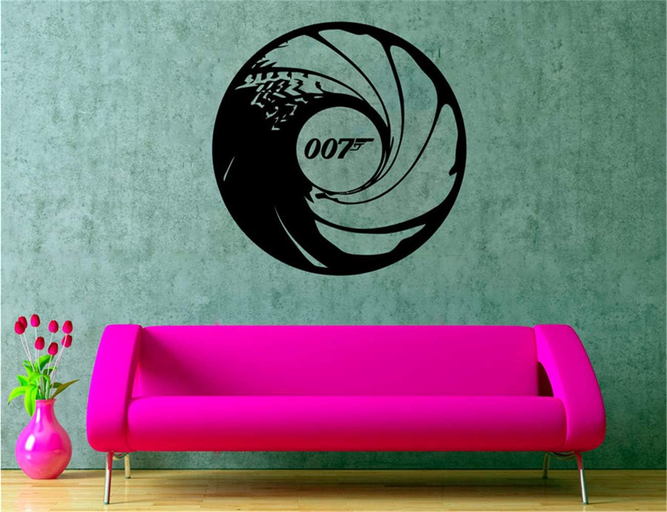 Wall Art Stickers Quotes and Sayings Skyfall Logo Agent 007 Silhouette ...