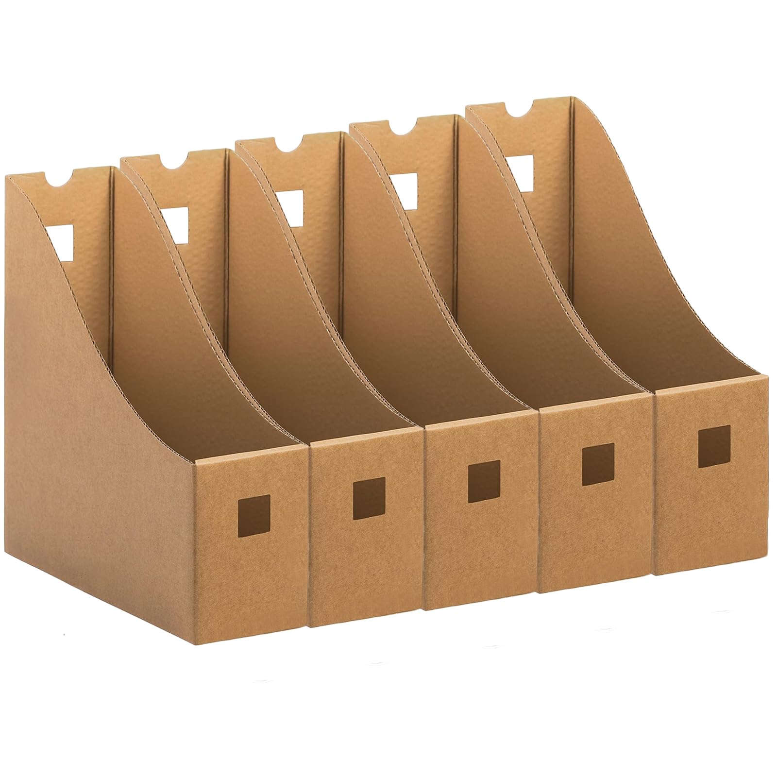 EDS 5 Pack Magazine File Holder Premium Cardboard A4 File Organizer Box ...