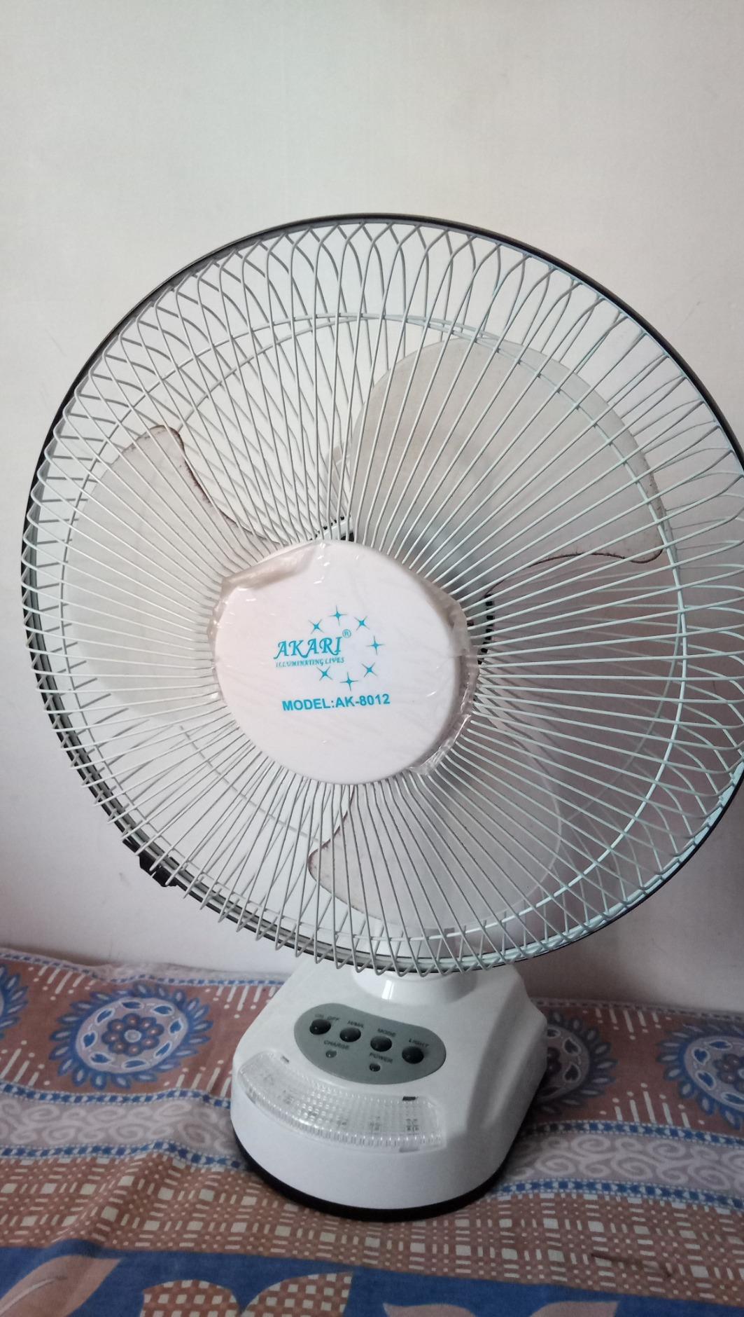 Buy Akari Ak- 8110 Table Fan, CEILING Fan, 2 in 1 with AC/DC Multifucnctional Facility fan and ...