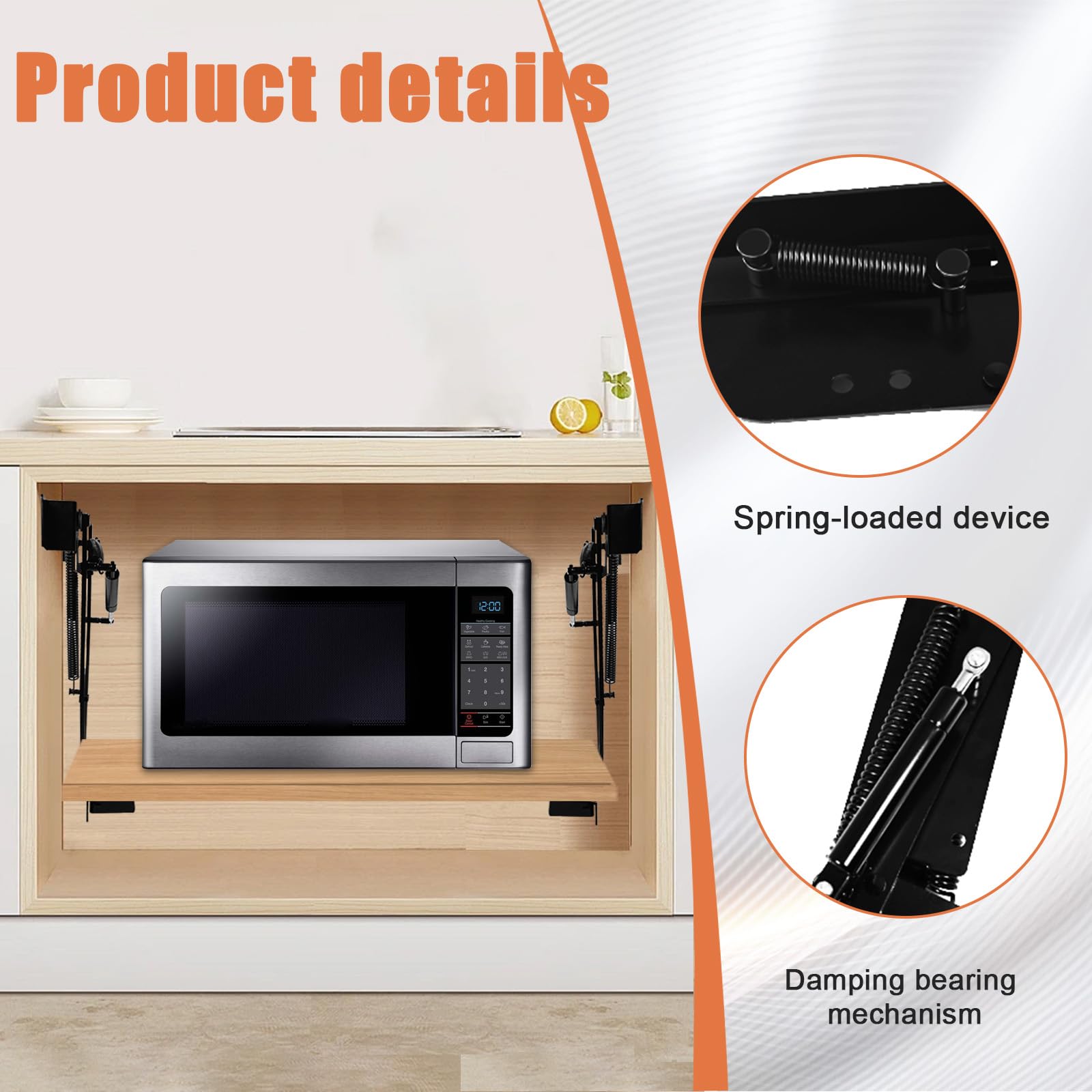 Snapklik.com : Zhenx New Upgrade Cabinet Appliance Lift For Cabinet ...