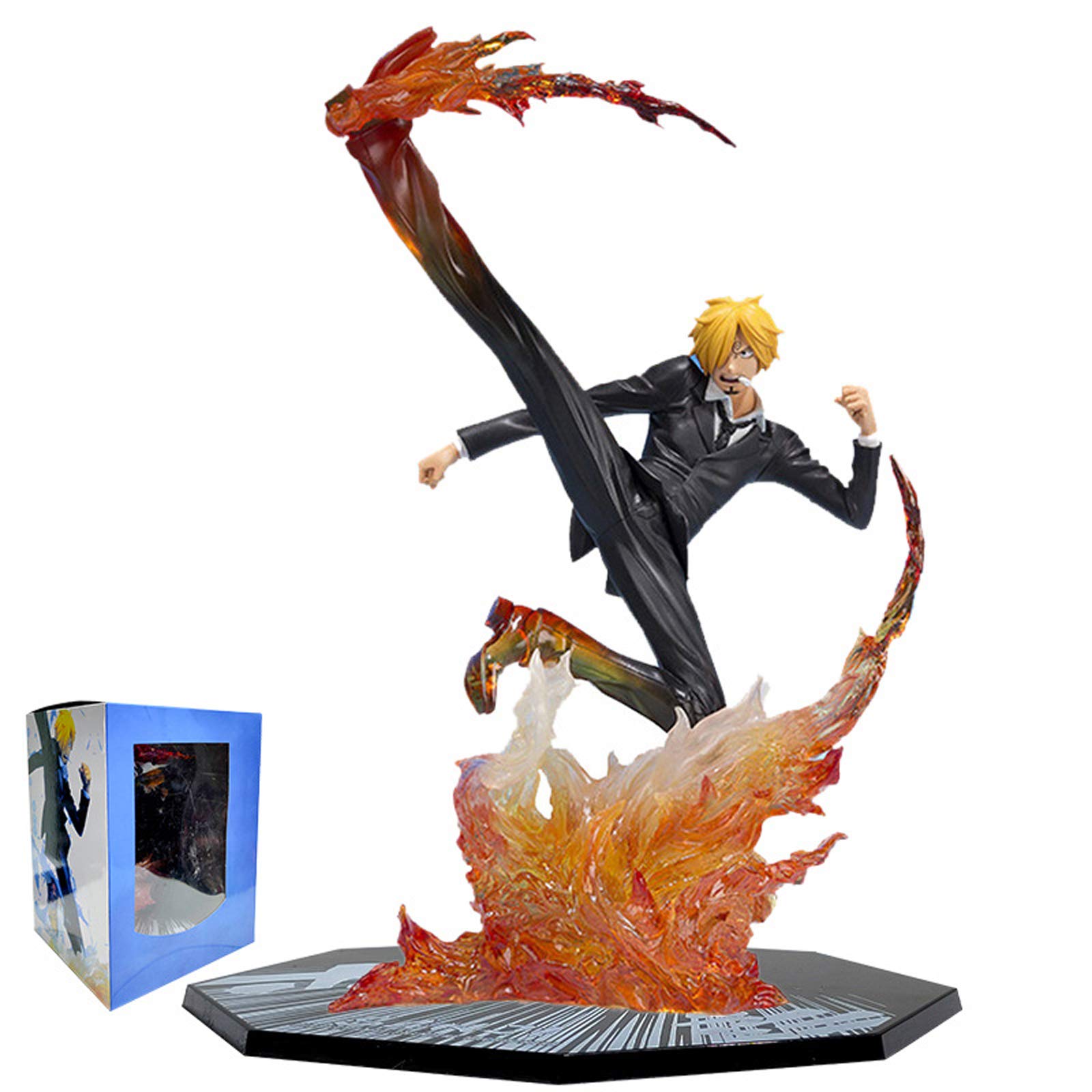 Buy One Piece Vinsmoke Sanji Anime Action Figure Diable Jambe Vinsmoke ...