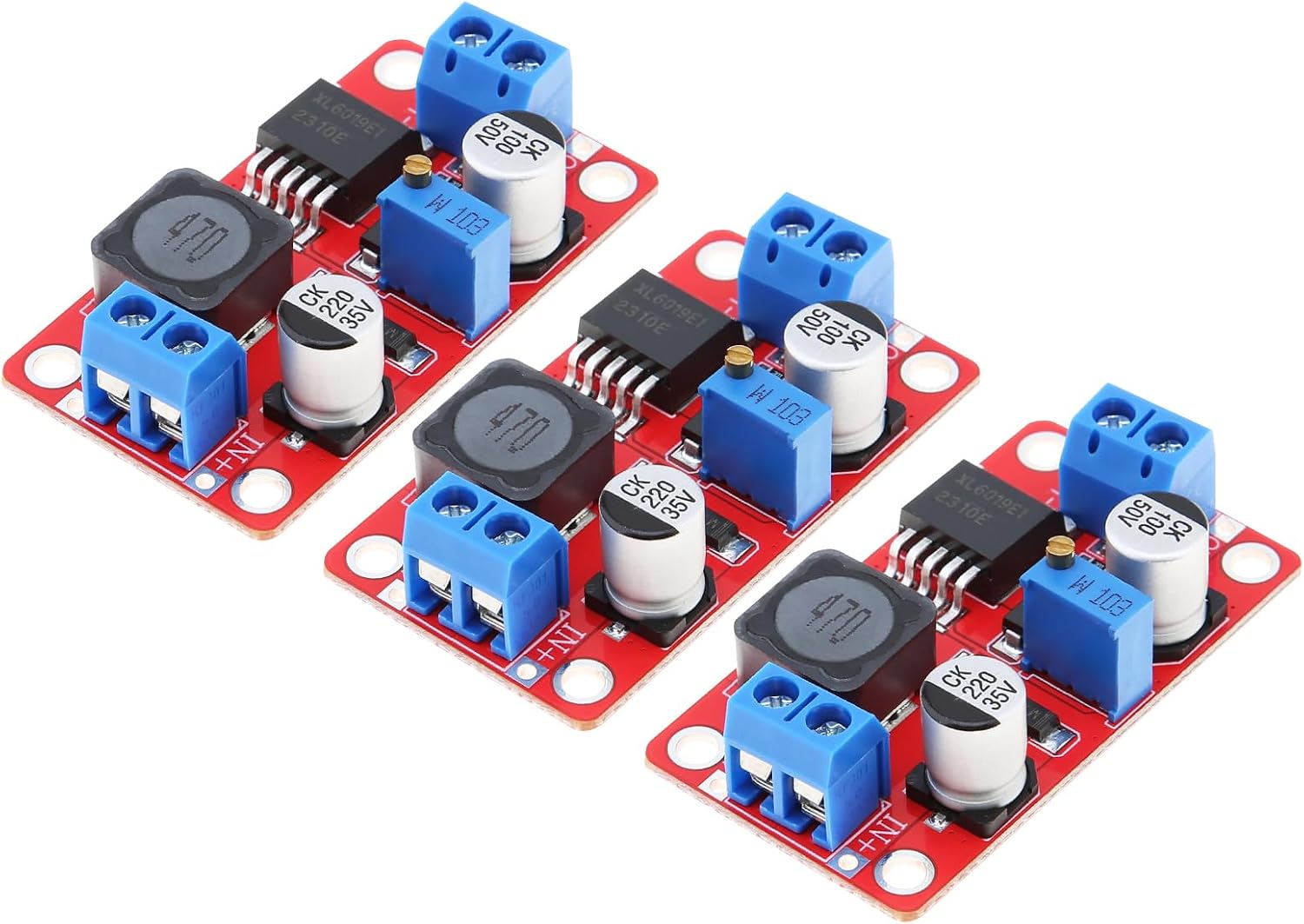 Amazon.com: DiGiYes 3Pcs XL6019 5A High Power Current DC to DC Voltage ...