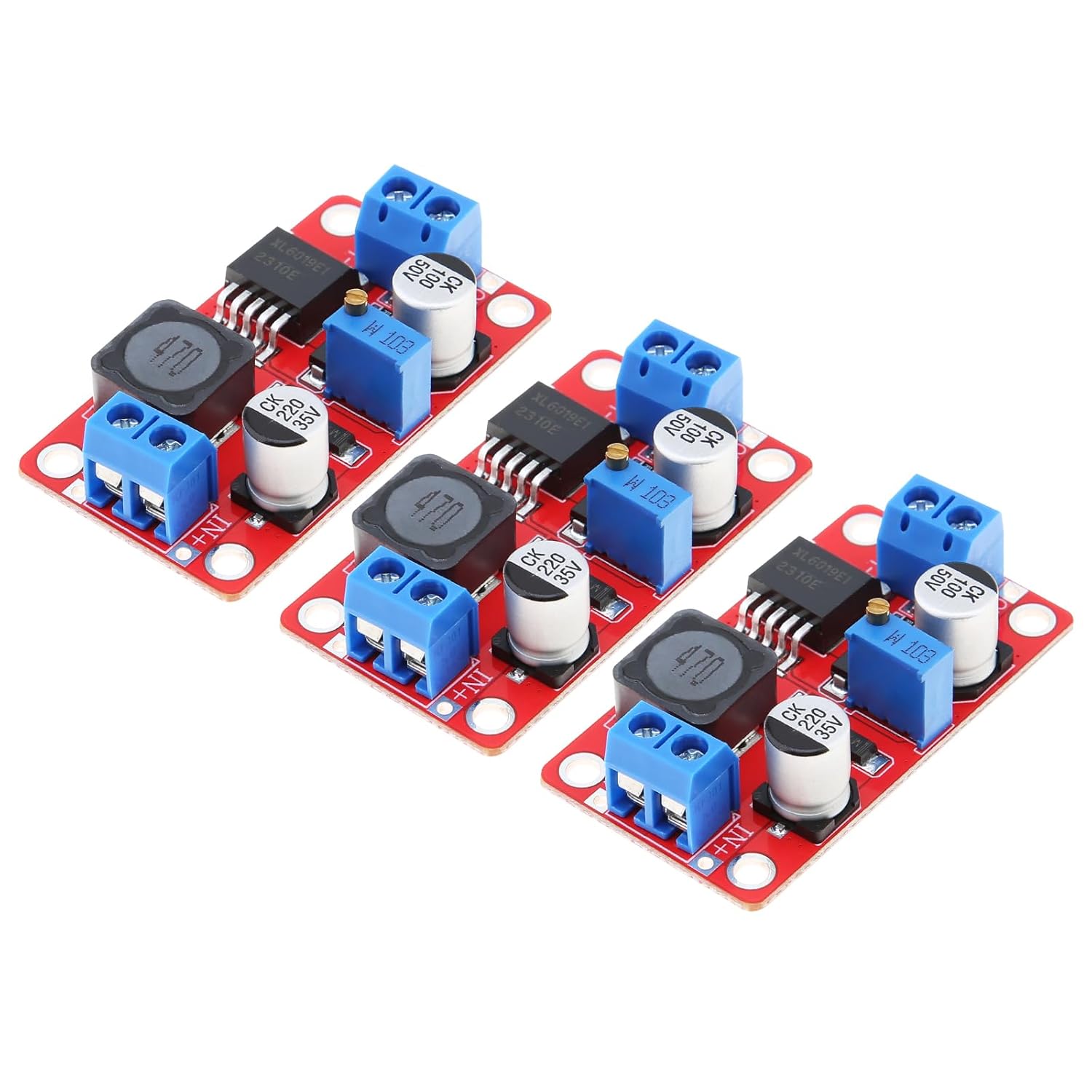 DiGiYes 3Pcs XL6019 5A High Power Current DC to DC Voltage Regulator ...