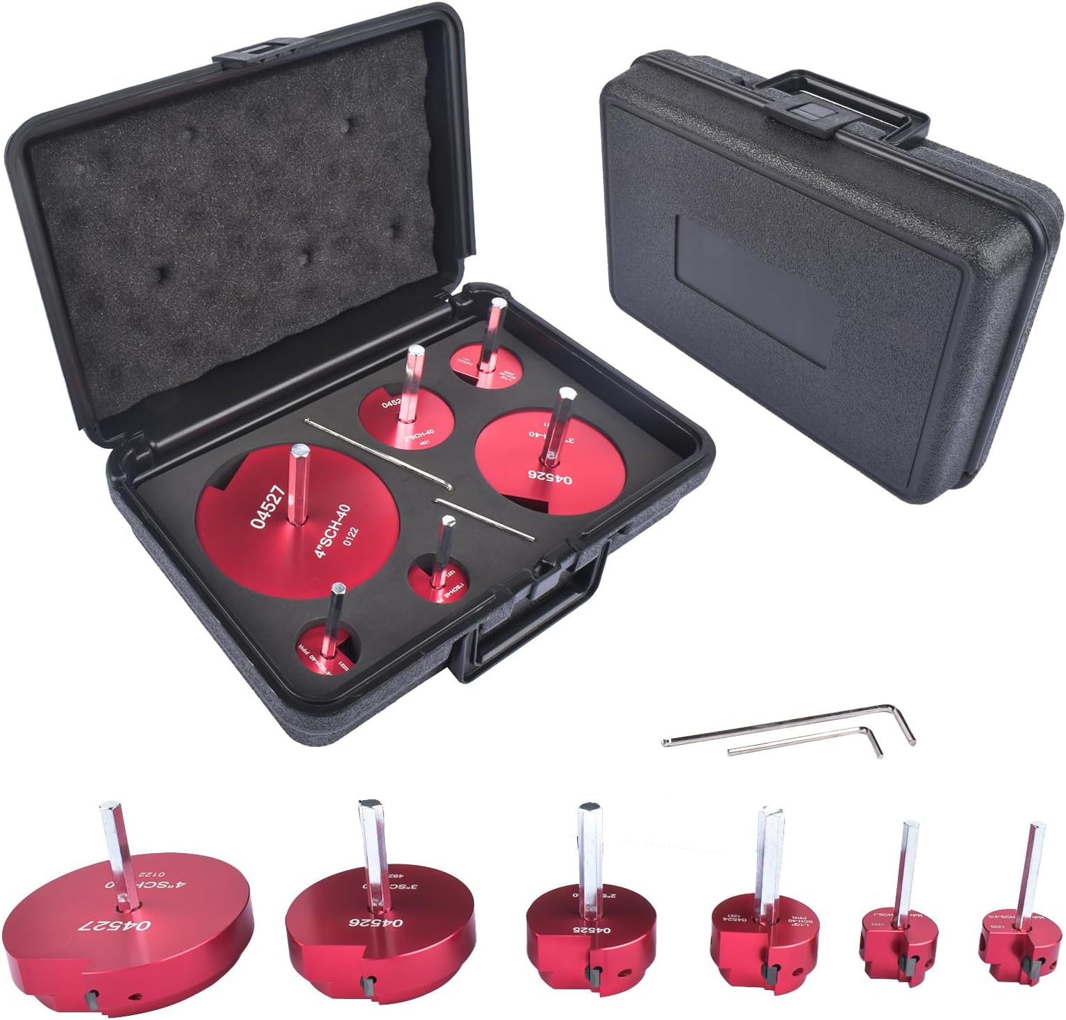 Amazon.com: Enocos 04529 for PPRK6 Plastic Pipe Fitting Reamer 6 Piece ...