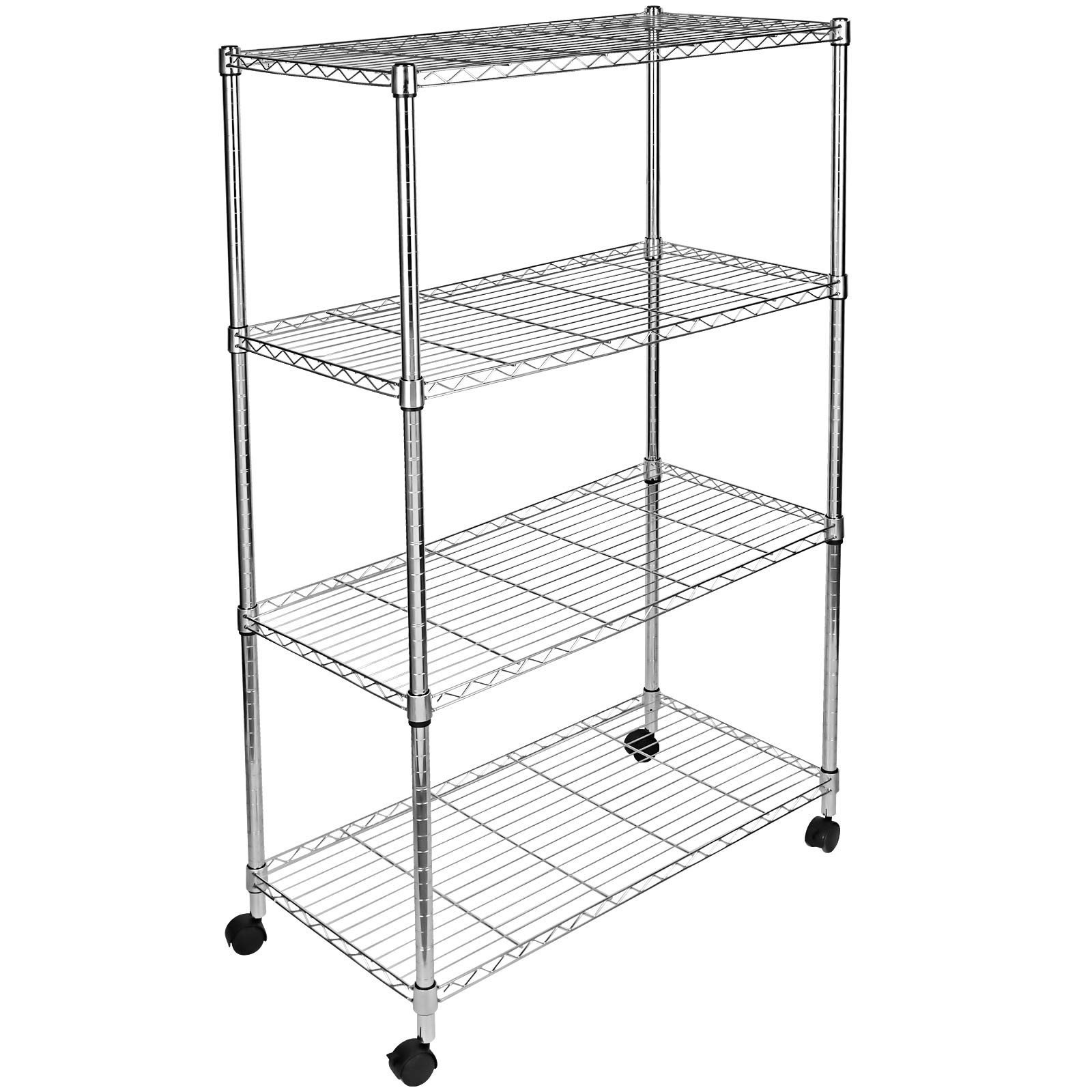 Snapklik.com : Simple Deluxe Heavy Duty 4-Shelf Shelving