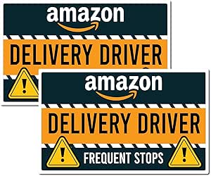Amazon.com: Magnet Me Up Caution Frequent Stops Delivery Driver Magnet ...