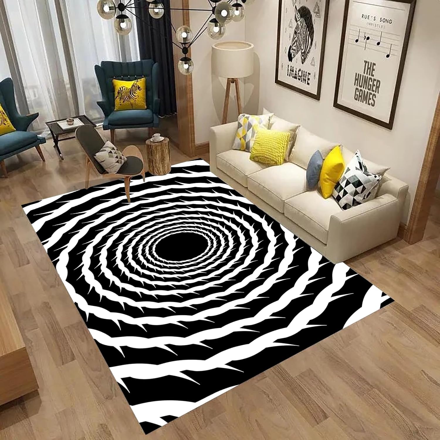 Amazon.com: VHOMES Illusion Rug 3D Rugs Optical Illusion Rugs for ...