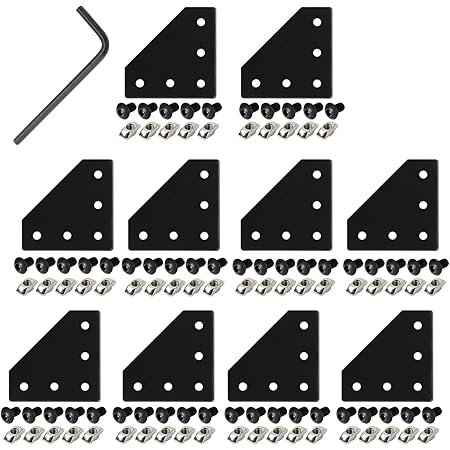 Amazon.com: 10Sets Heavy Duty 2020 Aluminum Extrusion Corner Brackets ...