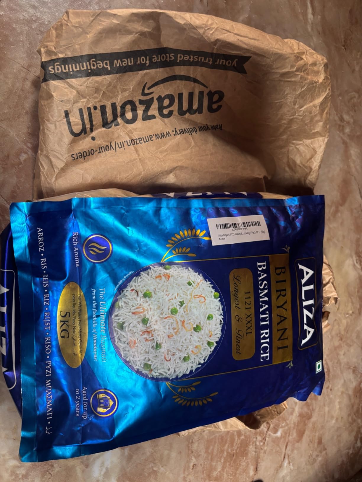 Aliza 1121 Premium Basmati Biryani Rice (5Kg) | XXXl Basmati ELongates ...